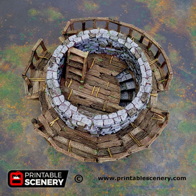 Haunted Windmill - Shadowfey Wilds 15mm 20mm 28mm 32mm 37mm Wargaming ...