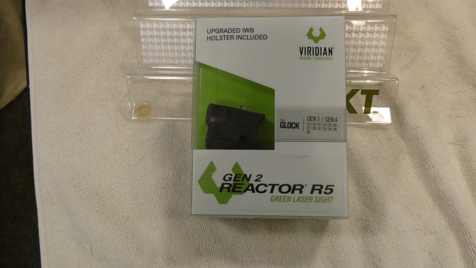 GLOCK GEN 3, 4, 5 VIRIDIAN GEN 2 REACTOR R5 GREEN LASER WITH IWB ...