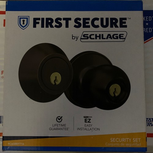 First Secure By Schlage Security Set Door Knob With Keys for sale ...