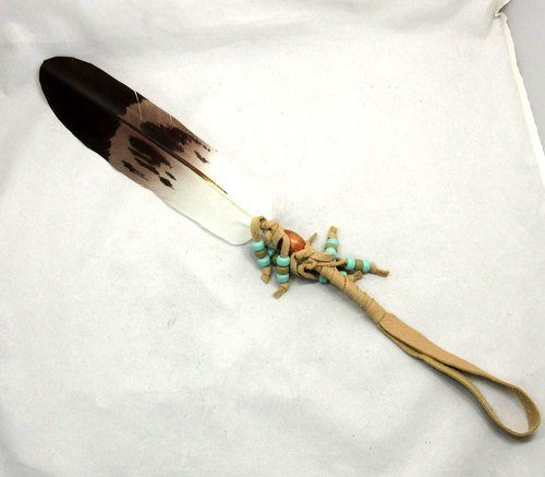 Native American Made Prayer Feather, Regalia, Hand Painted Feather, COA ...