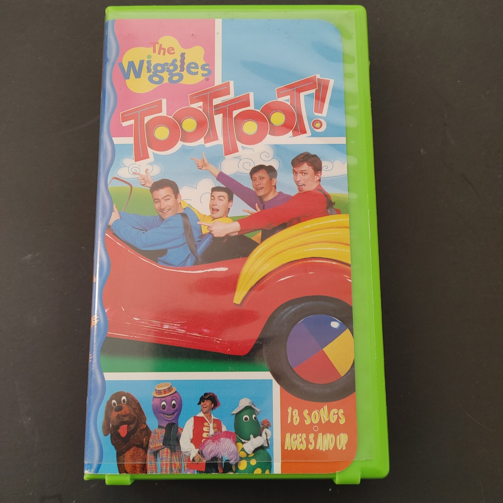 The Wiggles Toot Toot! VHS 18 Songs 2000 Green Clamshell | eBay