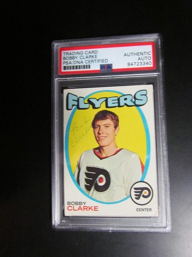 1971 1972 Topps Bobby Clarke signed Hockey Card PSA Encapsulated | eBay