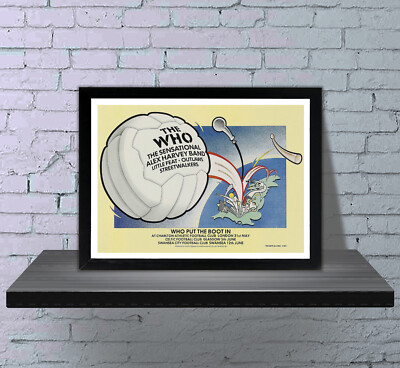 The Who 1976 Charlton Repro Concert Poster SAHB - 4 Sizes - 3 Framed ...