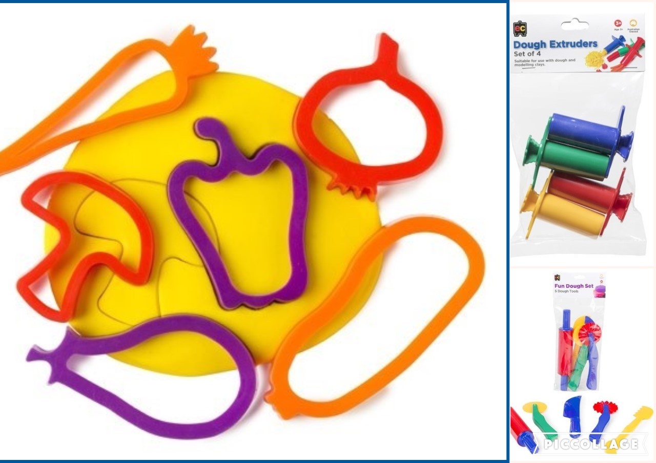 Play Doh Tools Set 15 Pieces Cookie Cutters, Extruders Modelling Clay ...