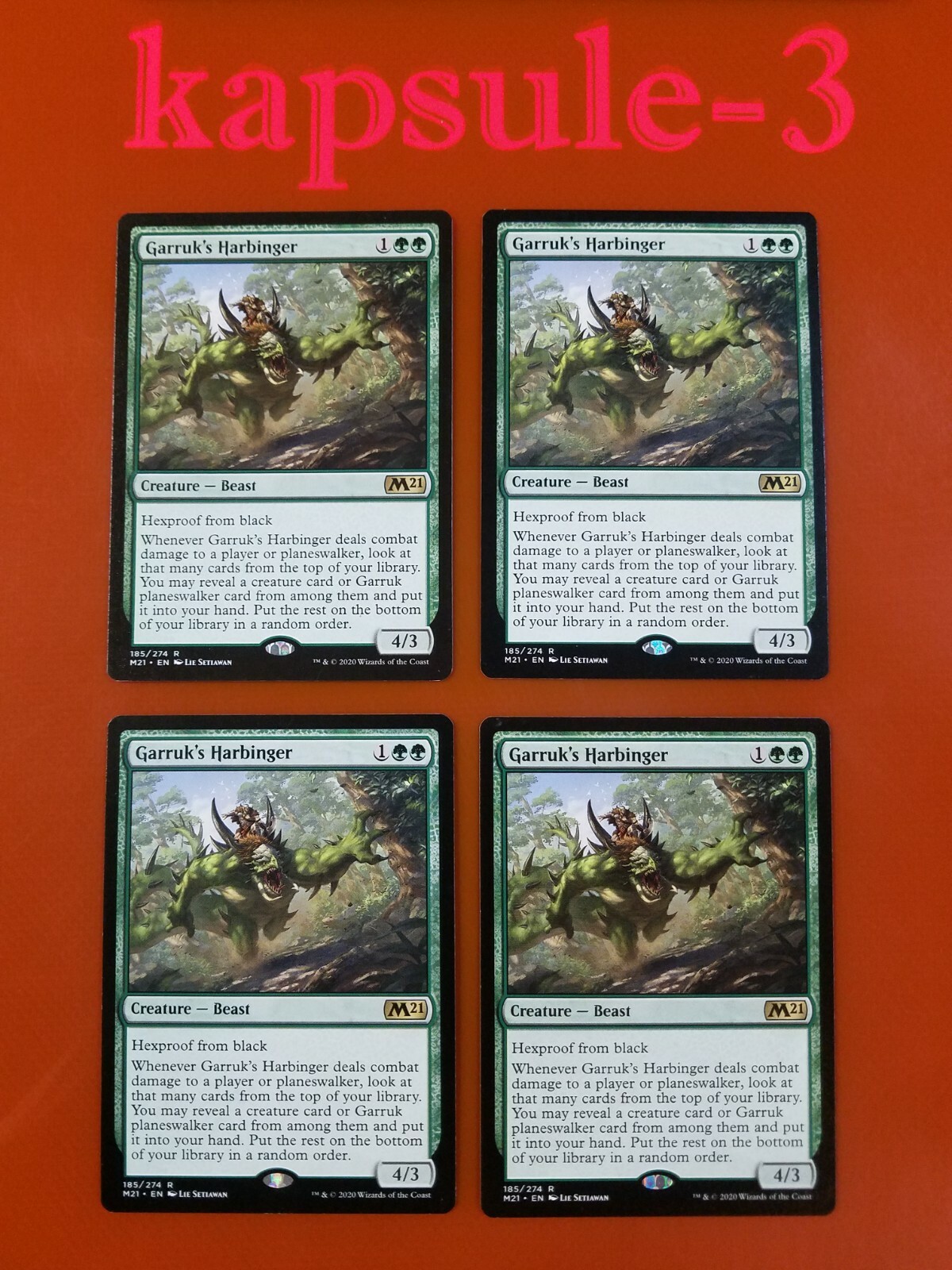 4x Garruk's Harbinger | M21 Core Set 2021 | MTG Magic Cards | eBay