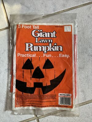3 Foot Tall Giant Lawn Pumpkin By Hipak International Made In The USA ...