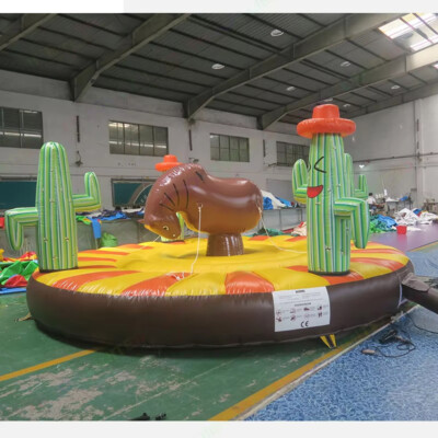 Carnival Game Inflatable Bull ride Game Outdoor Pull-Riding Rodeo Game ...