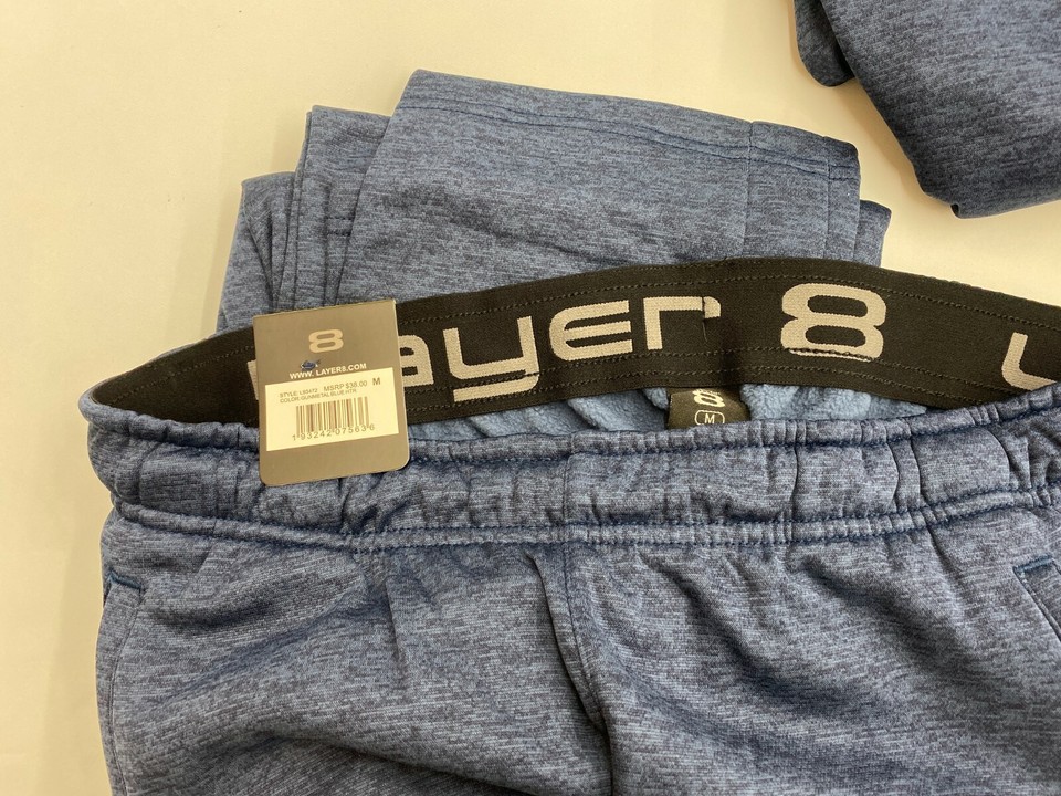 Layer 8 Tech Fleece Men's Jogger Performance Active Sweat Pants S - XL ...
