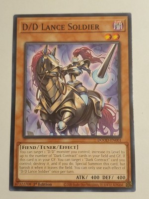 D/D Lance Soldier DOOD-EN001 C Doom of Dimensions NM 1st Ed Yugioh | eBay