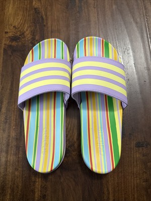 Adidas Slides Striped Adilette Comfort Athleisure H03625 Women’s Size ...