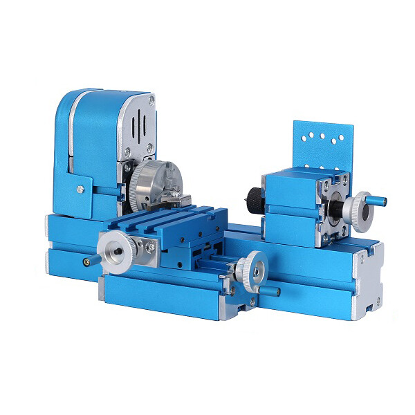 Mini Metal Lathe Machine Motorized Woodworking Lathe Model Making DIY ...