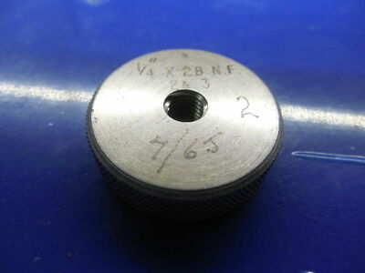 BUDGET 1/4 28 NF 2 & 3 SOLID THREAD RING GAGE .25 1/4-28 NF-2 NF-3 ...
