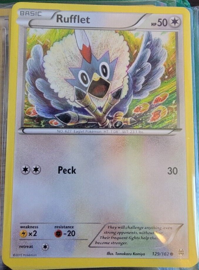 Rufflet # 129/162 XY: Breakthrough Set Pokemon Trading Cards TCG Game ...