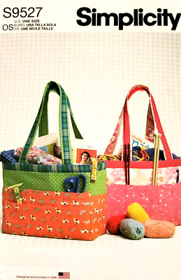 Simplicity 9527 Organizer Bag in 3 Sizes Sewing Pattern *NEW* | eBay