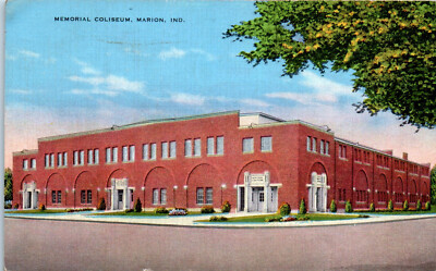 1940s Memorial Coliseum Marion IN Postcard | eBay