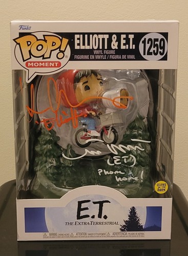E.T. Henry Thomas Matthew DeMeritt signed & Inscribed Jumbo Funko Pop ...