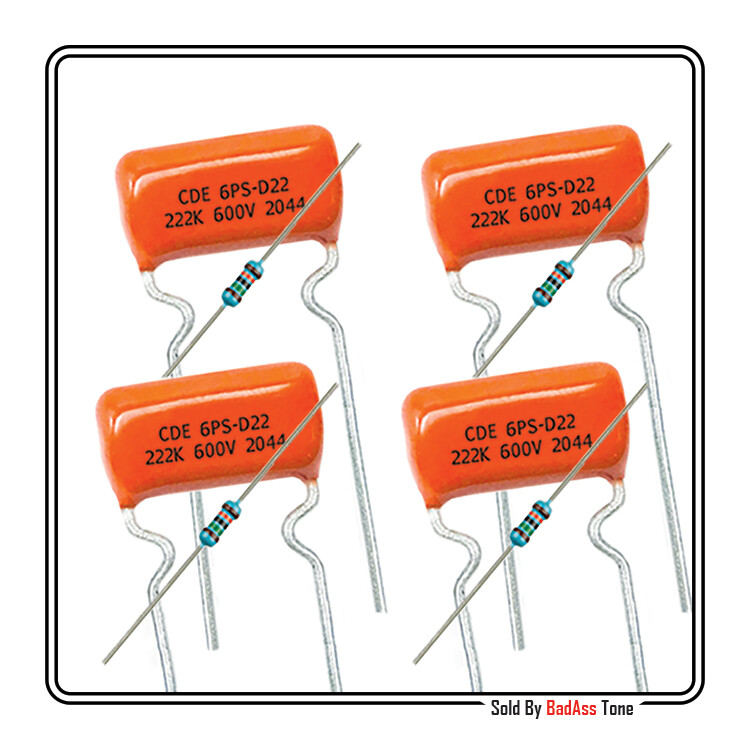Treble Bleed .0022uf 600V Orange Drop - 150K Metal Resistor 1/4 Watt ...