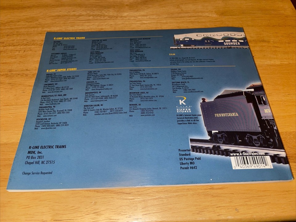K-Line Electric Model Trains 2004 First Edition Catalog O & O-27 Gauge ...