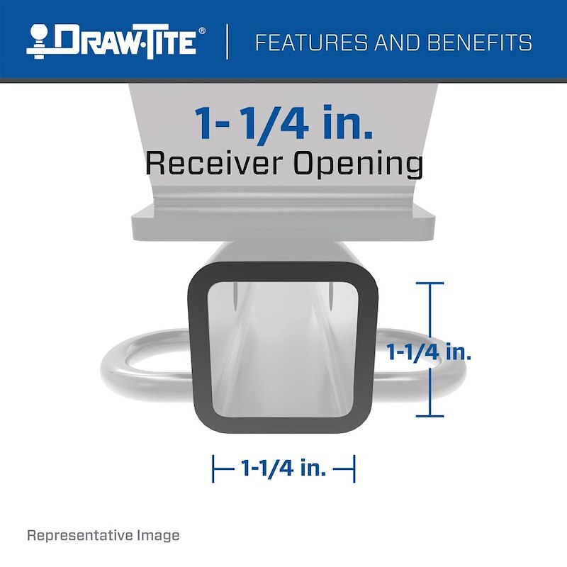 Draw-Tite 24915 Trailer Hitch Rear; Sportframe; Class I; Square Tube ...