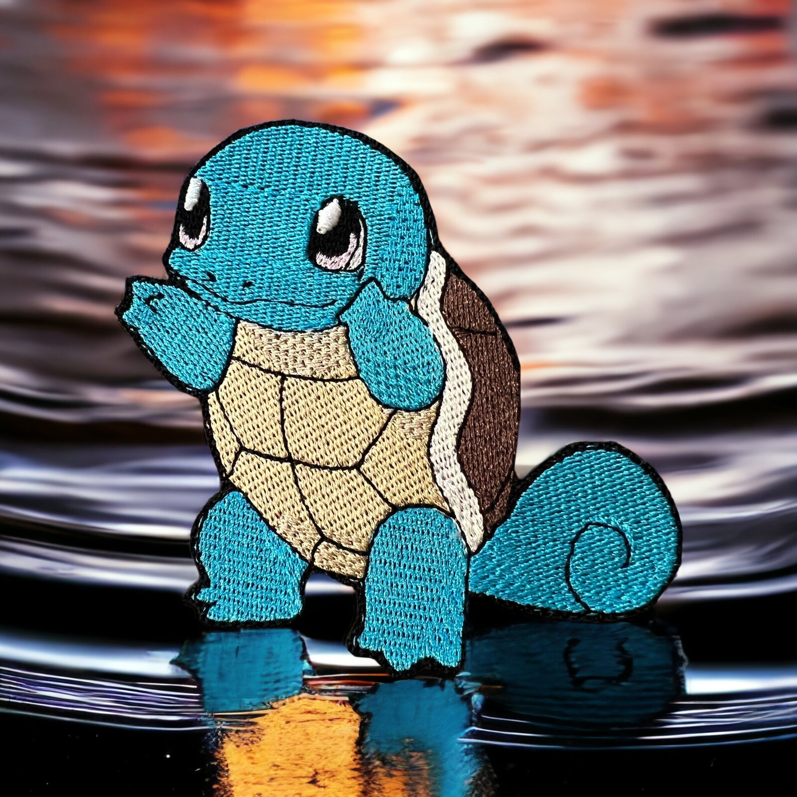 Squirtle Embroidered Patch - 3.54" x 3.89" - Embrace the Water Warrior | eBay