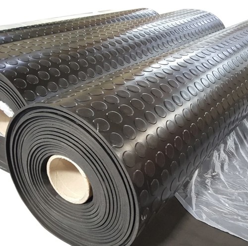 3mm Premium Coin Pattern Rubber Flooring For Van, Garage Floor, Gym ...