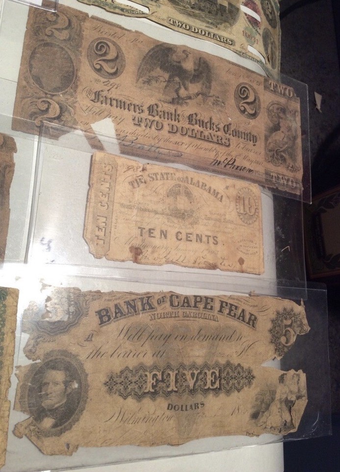 1800s Obsolete Currency Collection 17 Old Notes- MANY Rare Banks ...