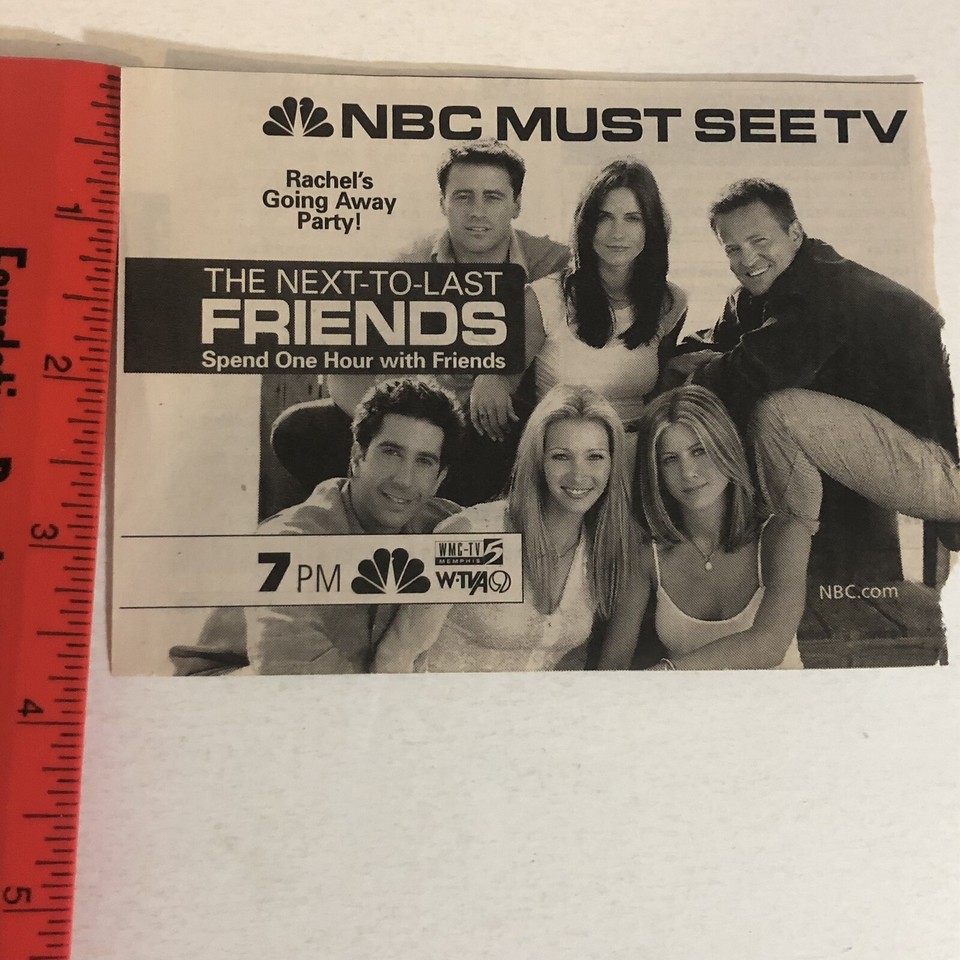 Friends Tv Guide Print Ad Matt Leblanc Matthew Perry Jennifer Anniston ...