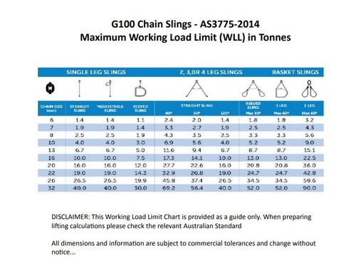 G100 16mm Alloy Lifting Chain Sling 1 Leg CRANE LIFTING GEAR SLING 10T ...