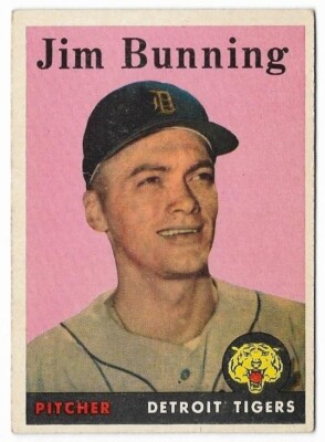 JIM BUNNING 1958 Topps #115 Detroit Tigers SALE GOES TO GOOD CAUSE 🔥⚾🔥 ...
