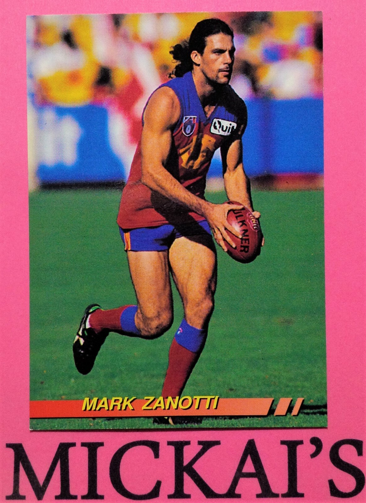 AFL SELECT - BRISBANE FOOTBALL CLUB - MARK ZANOTTI - FOOTY TRADING CARD ...