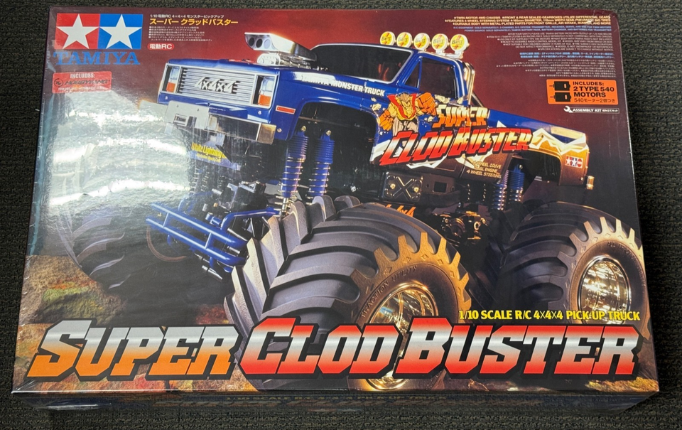 Tamiya 1/10 Scale Super Clod Buster 4WD Monster RC Truck Kit TAM58518 ...