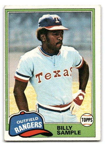 Billy Sample 1981 Topps Baseball #283 Texas Rangers | eBay