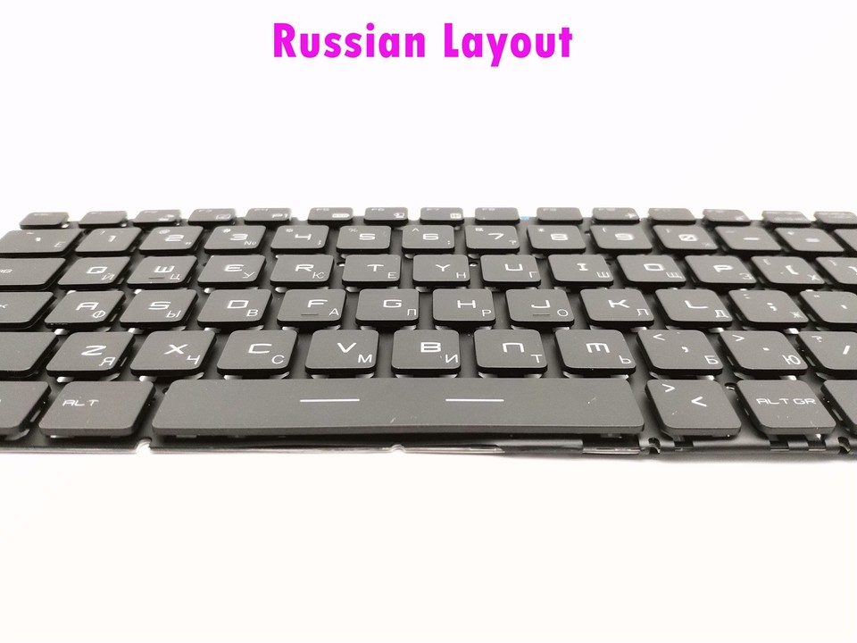 Russian RGB Backlit keyboard for MSI GP72 2QD/GP72 7RD/GP72 7RDX/GP72X ...
