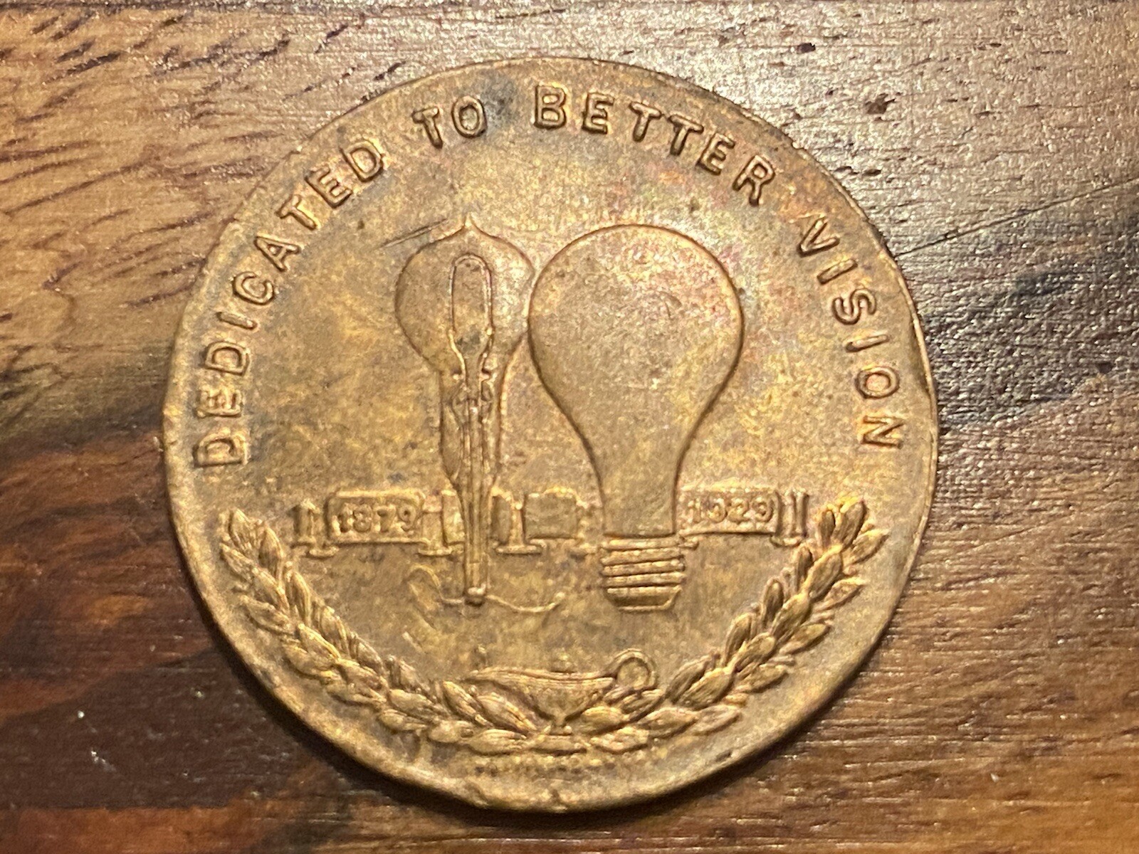 T2: Golden Jubilee of Light Bulb 1829-1929 Thomas Edison Token | eBay