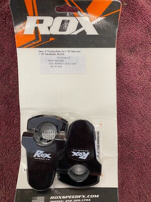 BRAND NEW ROX PIVOTIING HANDLEBAR RISERS FOR 1-1/8" BARS. KTM BMW 0602 ...