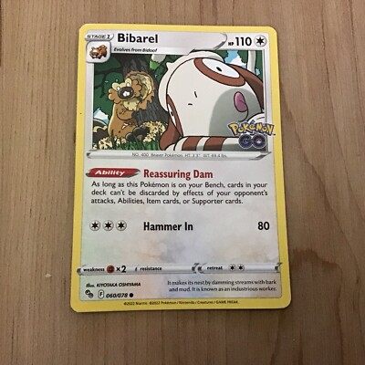 Bibarel 060/078 Pokémon GO Reverse Holo | eBay