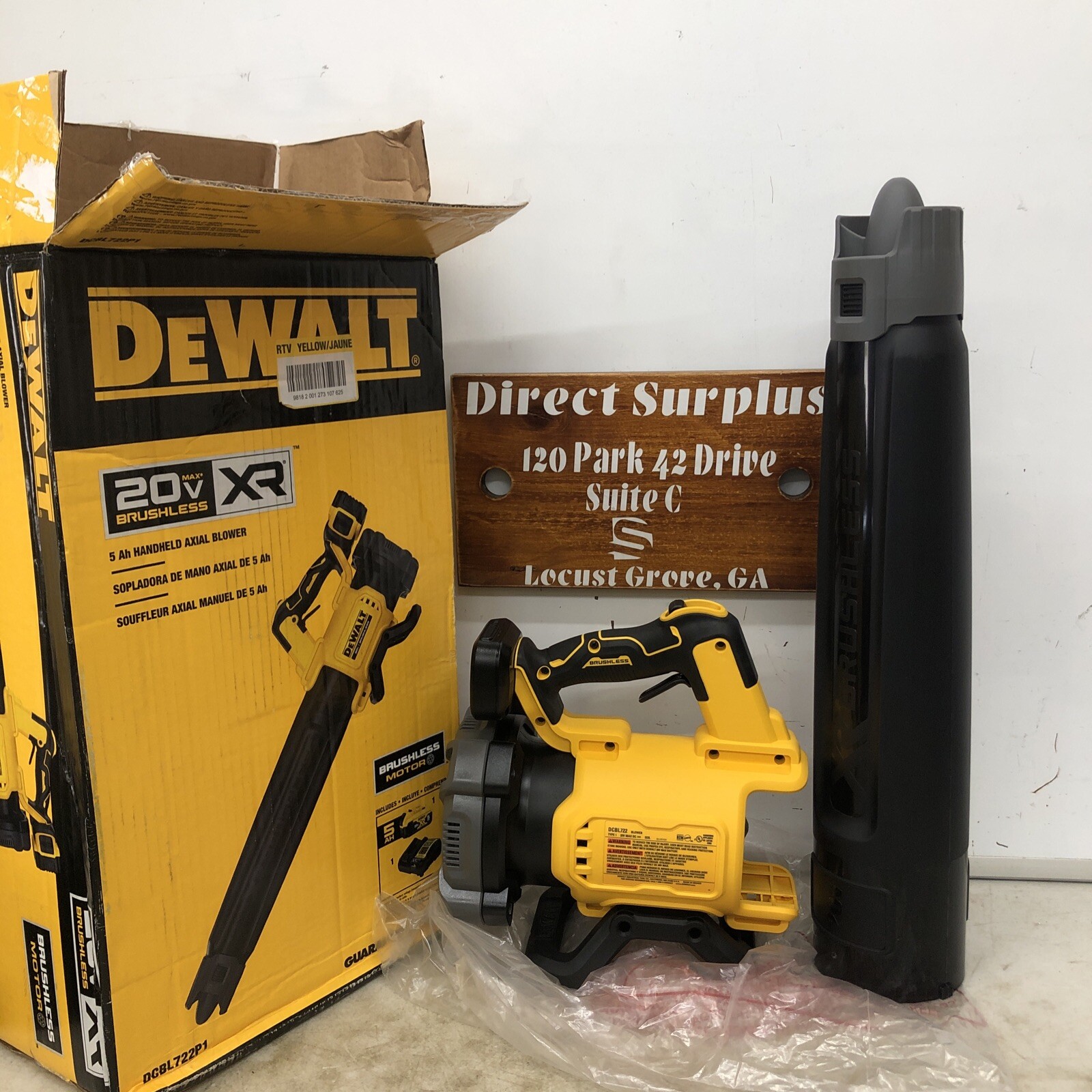 DEWALT DCBL722P1 20V MAX XR Li-Ion Handheld Blower (TOOL ONLY ...