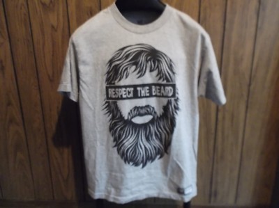 Daniel Bryan shirt Respect the Beard WWE medium short sleeve gray YES ...