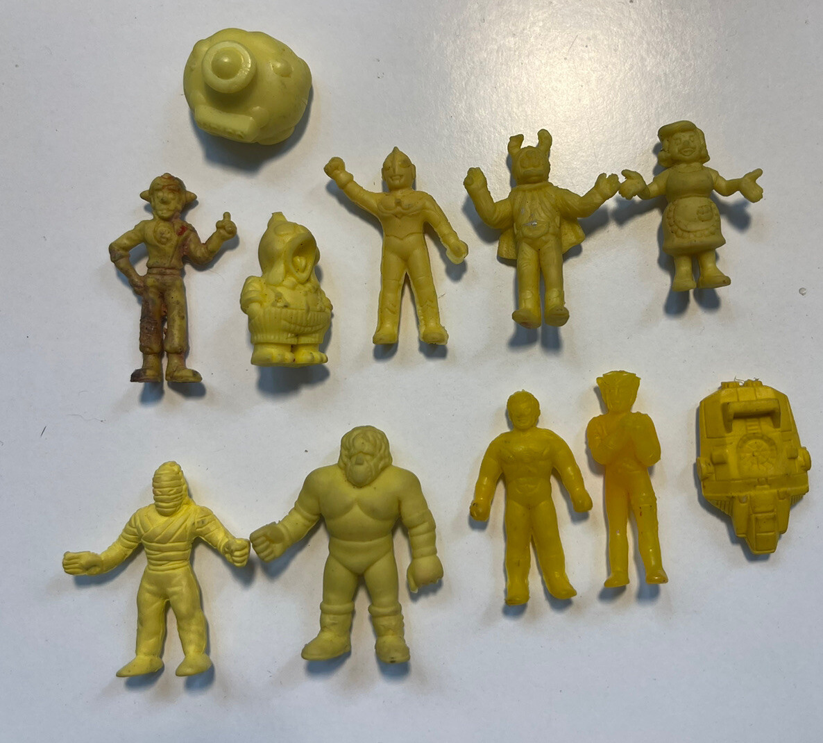 Lot of 10 Muscle Men Figures Kinnikuman YELLOW M.U.S.C.L.E Vintage ...