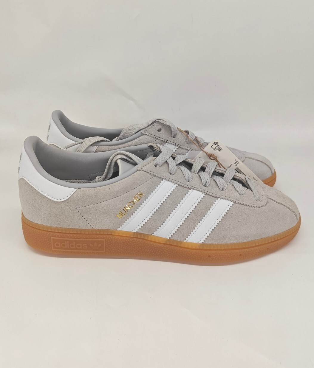 Size 7.5 - adidas Munchen Light Solid Grey - FX5667 for sale online | eBay
