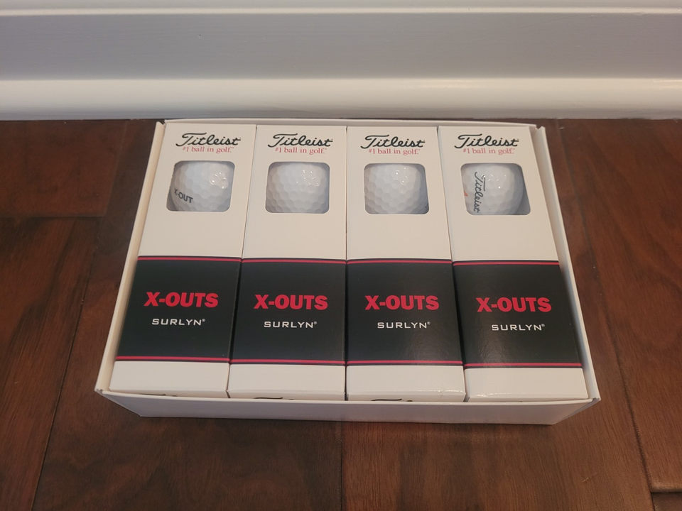 NEW Titleist X-Out Golf Balls with Surlyn Covers, 1 Dozen | eBay