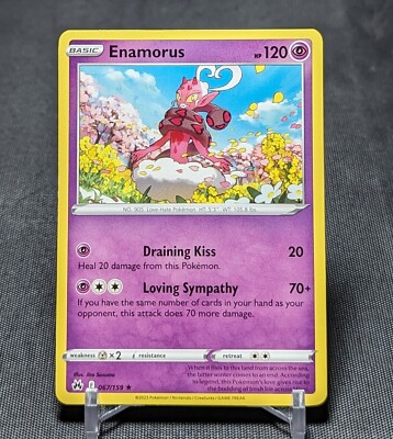 Enamorus Regular Rare Psychic 2023 Crown Zenith Pokemon TCG Card 067/ ...