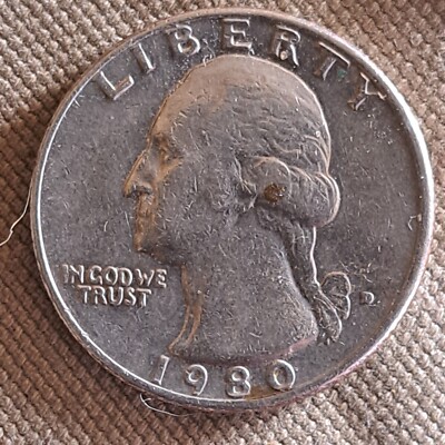 1980 Quarter With Filled D | eBay