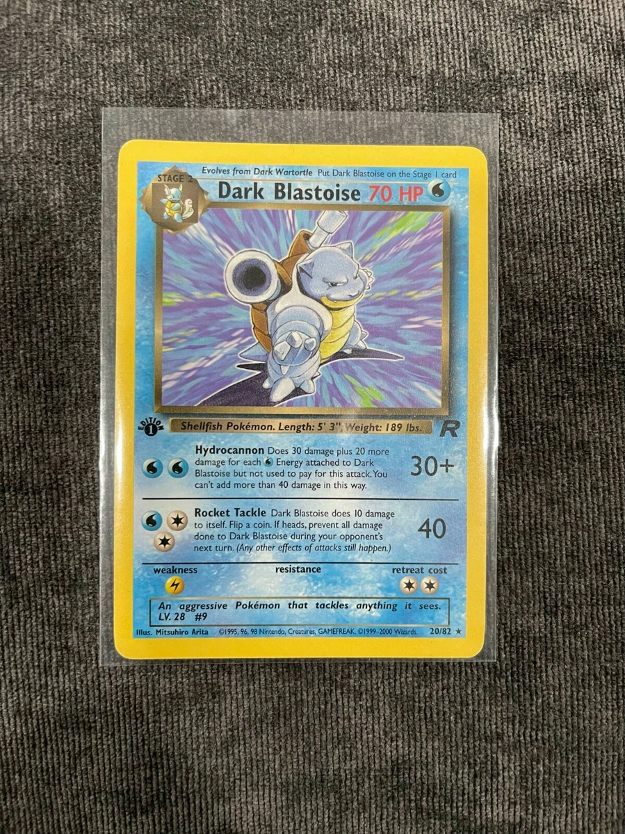 Dark Blastoise Pokemon Card