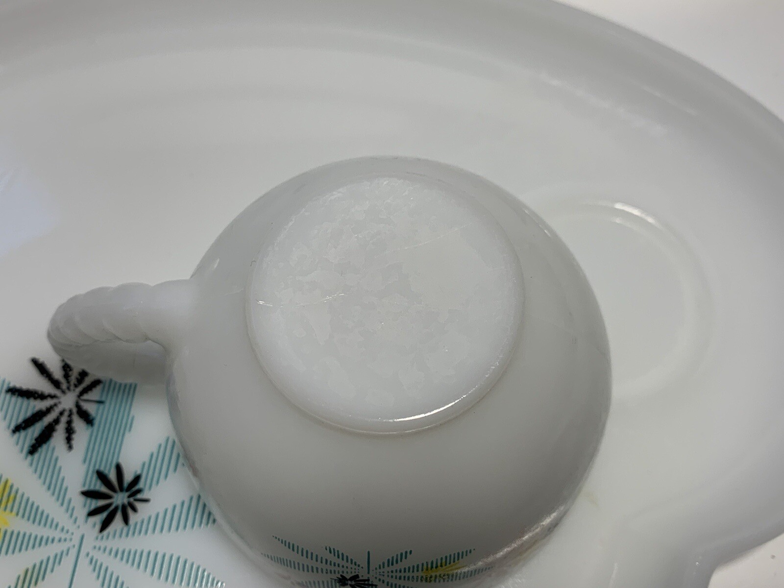 Vintage 1950s Patio Snack Set Atomic Flower Pot Leaf Box Federal Milk ...