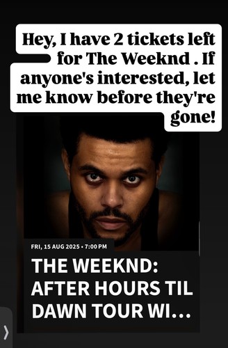 The Weeknd two tickets Florida miami 15th | eBay
