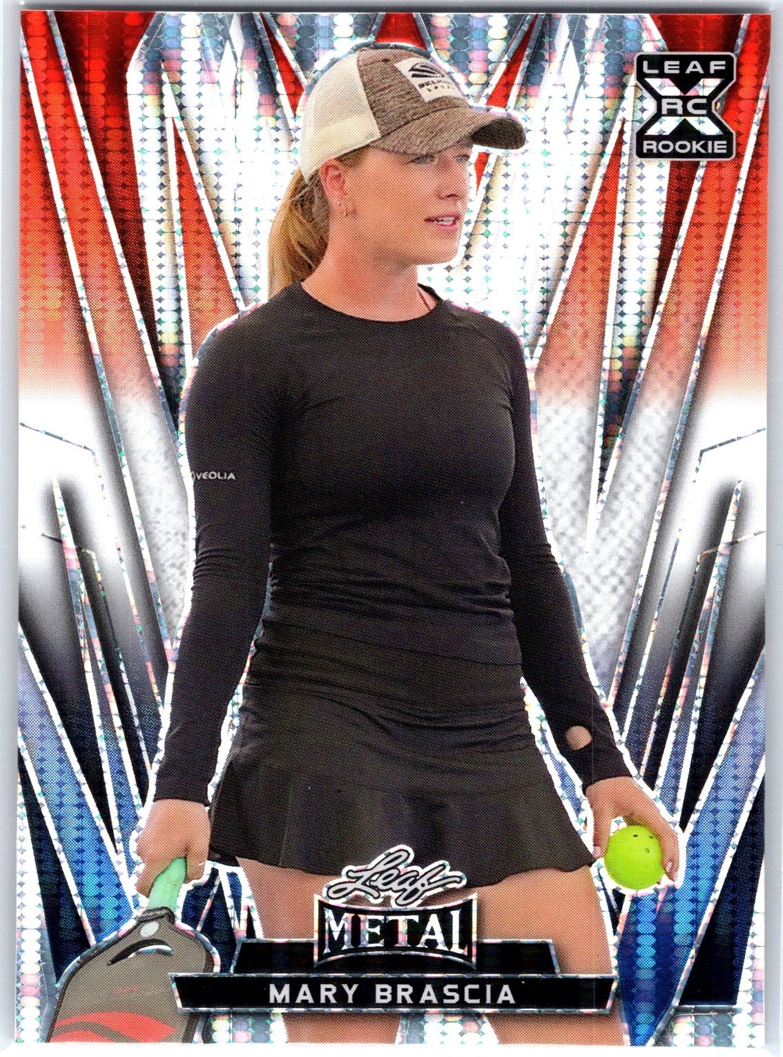 2024 Leaf Metal Pickleball - Mary Brascia #43 Red White & Blue Pulsar ...