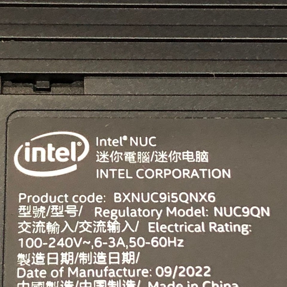 INTEL NUC Mini Desktop PC i5-9300H 16GB 512GB SSD Windows 11 Pro NUC9QN ...