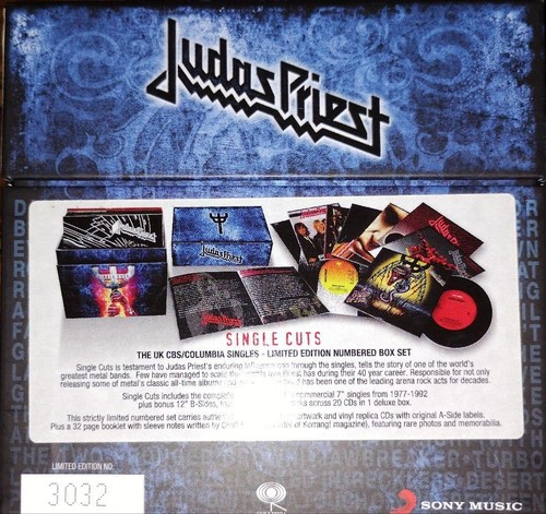 Coffret Judas Priest Single Cuts édition limitée CD 7 singles heavy ...