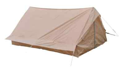 NEW French Army Tent 2 Man Lightweight Camping Tan Tent With Pegs ...
